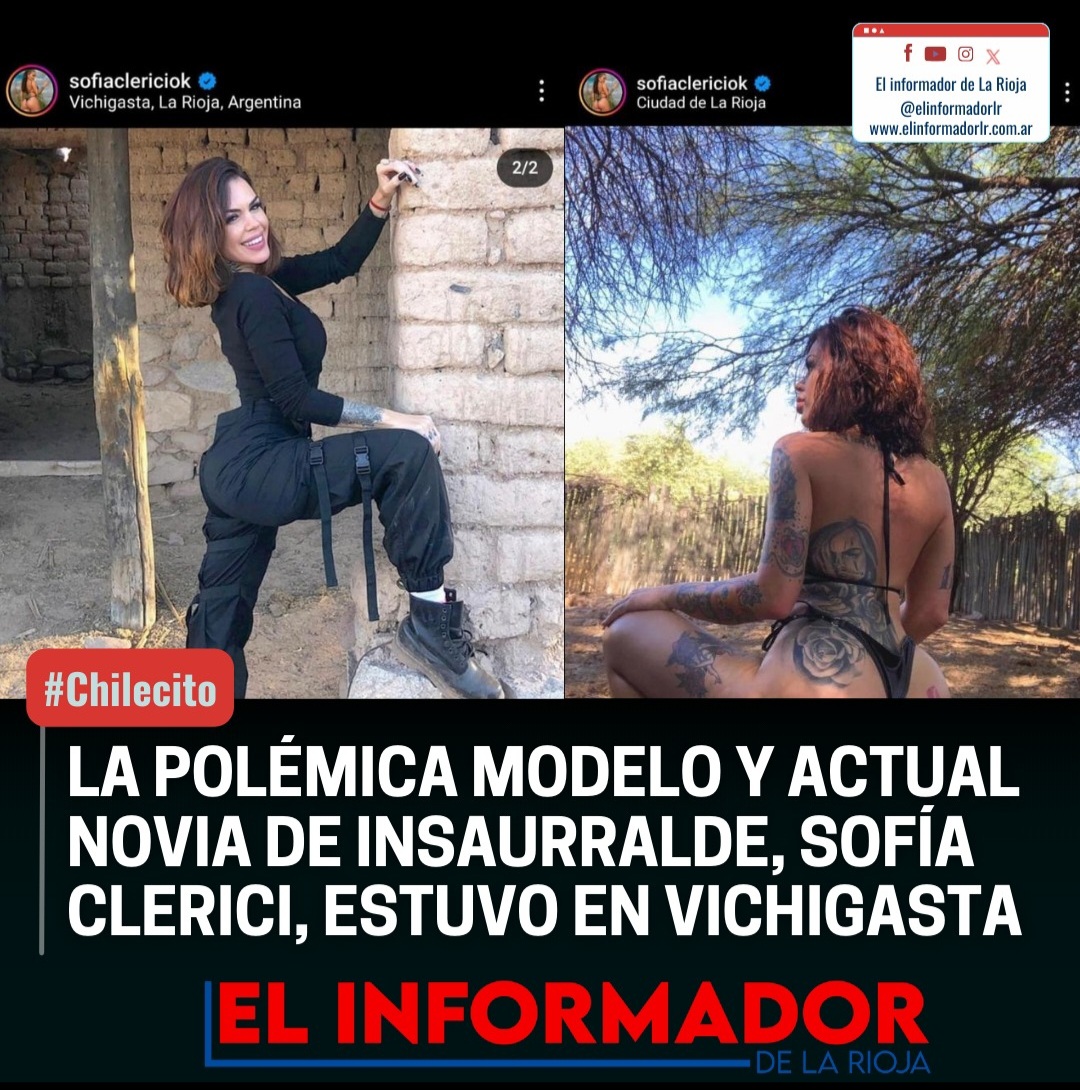 LA POLÉMICA MODELO Y ACTUAL NOVIA DE INSAURRALDE, SOFÍA CLERICI, ESTUVO EN VICHIGASTA - El ...