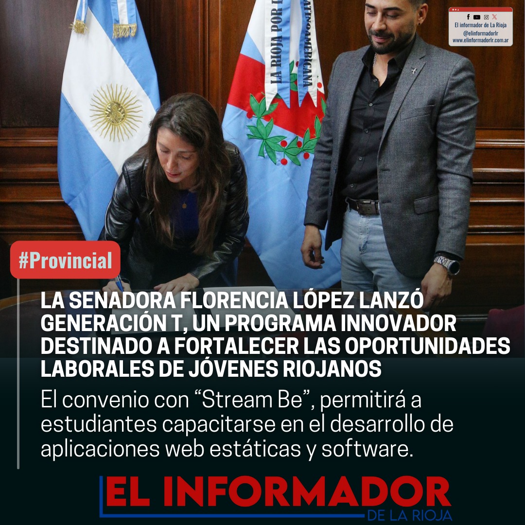 LA SENADORA FLORENCIA LÓPEZ LANZÓ GENERACIÓN T, UN PROGRAMA INNOVADOR ...