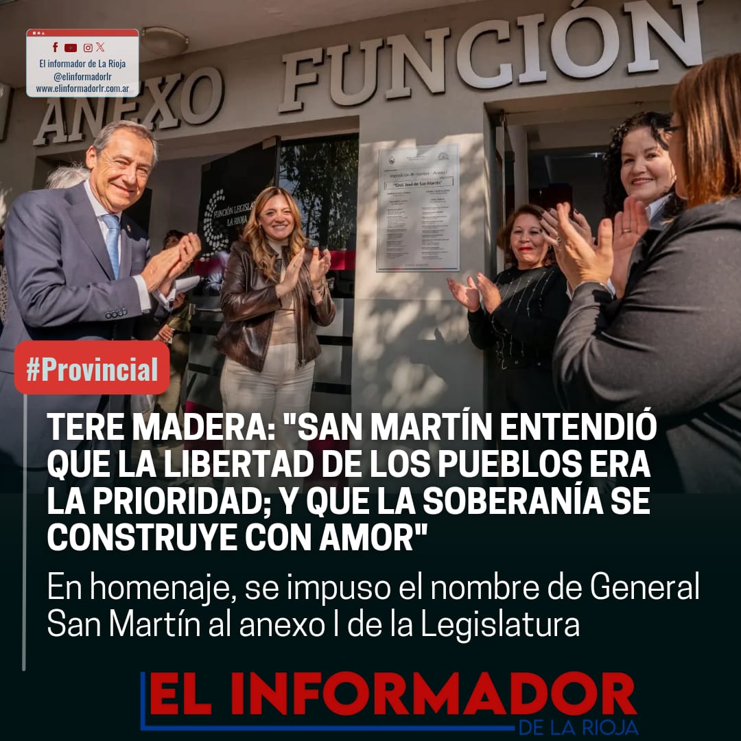 TERE MADERA: "SAN MARTIN ENTENDIO QUE LA LIBERTAD DE LOS PUEBLOS; Y QUE ...