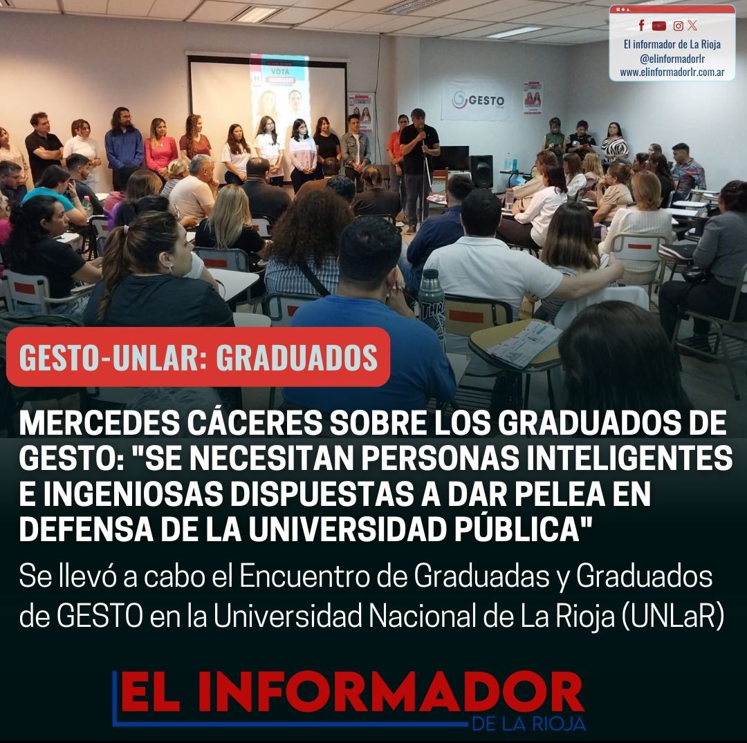 Mercedes Cáceres sobre los graduados de Gesto: "Se necesitan personas ...